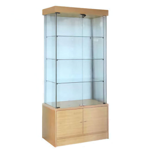 Double Wide LED Lit Glass Retail Display Case/ Tower – Eddie's Hang-Up ...