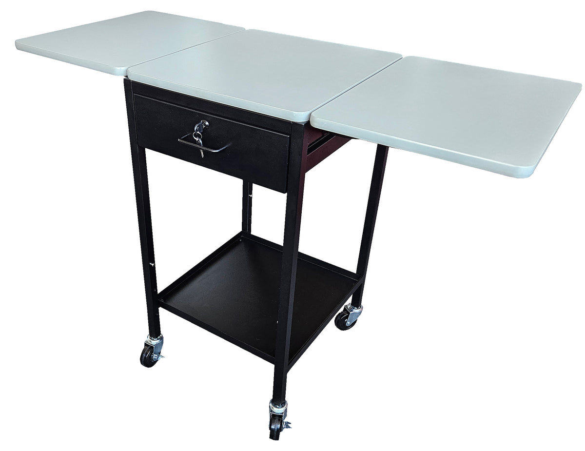 Folding Retail Utility Cart with Locking Drawer | Eddie's Hang-Up ...