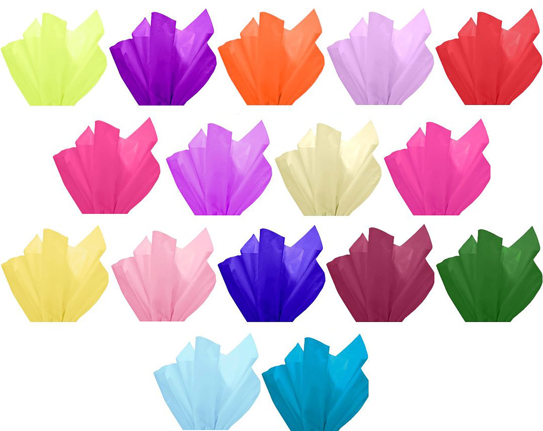 Acid Free Non-Bleed Premium Coloured Tissue Paper | 20" x 30" | 480 ...