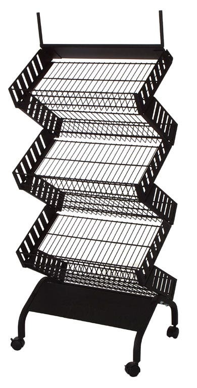 Wire Dump Bins & Basket Racks | Eddie's Hang-Up Display Ltd.