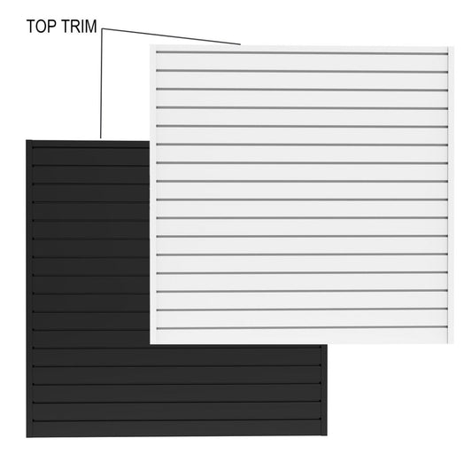 Finishing Top Trim | PVC Plastic Slatwall – Eddie's Hang-Up Display Ltd.